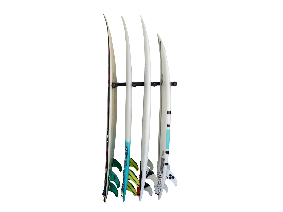 Wall Mounted Vertical Surfboard Rack 4 Board | Board Racks Australia